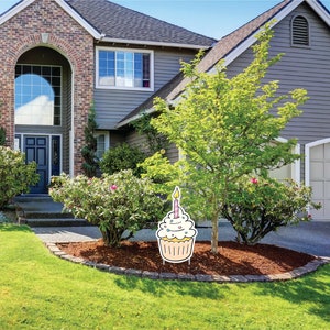 Make a Wish Cupcake Yard Sign | Includes Stakes - Etsy