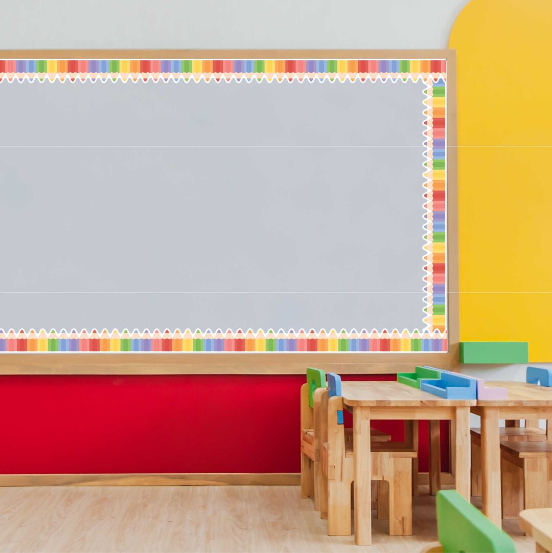 Colored Pencil Border Magnet Pack | Classroom Decorations | Borders - Etsy