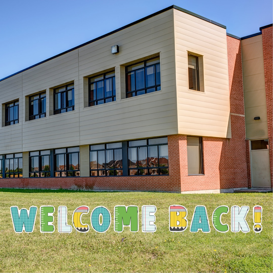 Welcome Back to School Yard Sign Cutouts for Back to School - Etsy