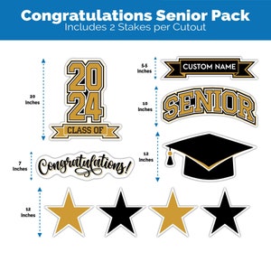 Congratulations Senior Pack | Graduation Decorations | 9 Pack With ...