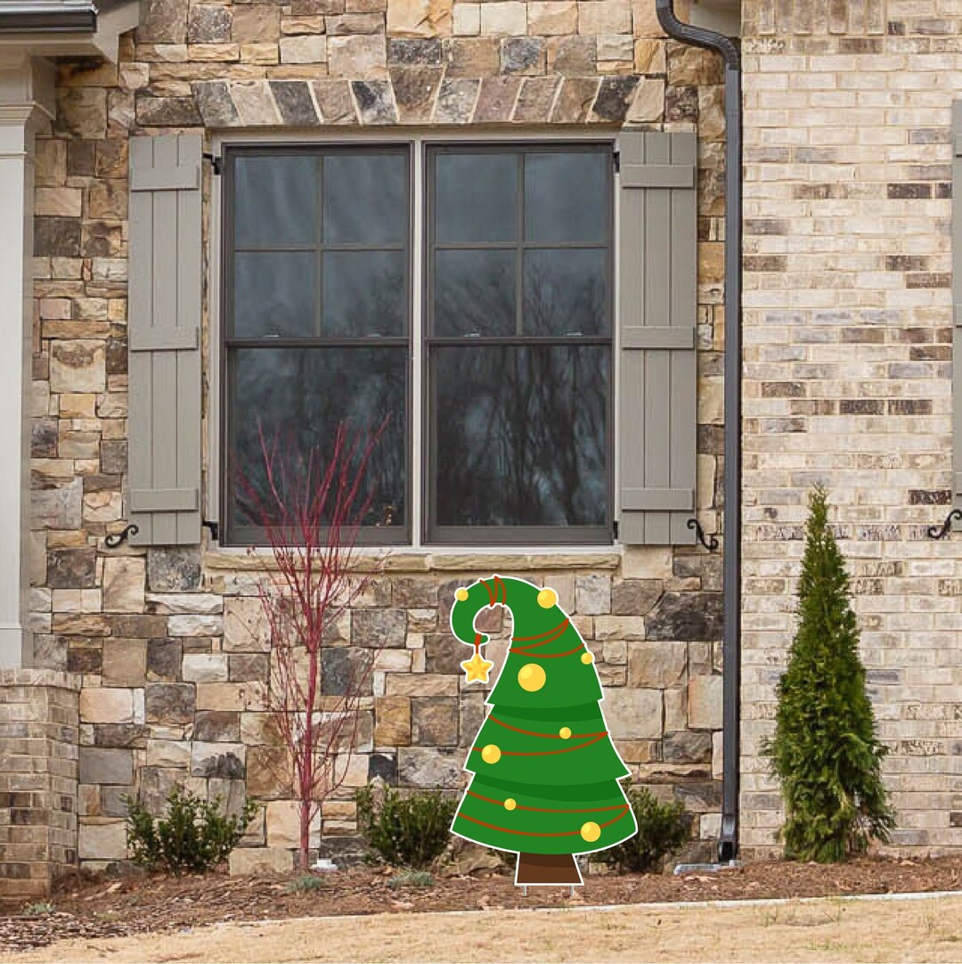 Tipping Tree Yard Decorations | Including Stakes - Etsy