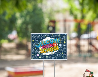 Welcome Back to School Yard Cards Signs M397HS - Etsy