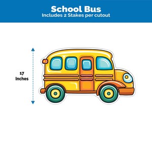School Bus Sign | Includes Stakes - Etsy