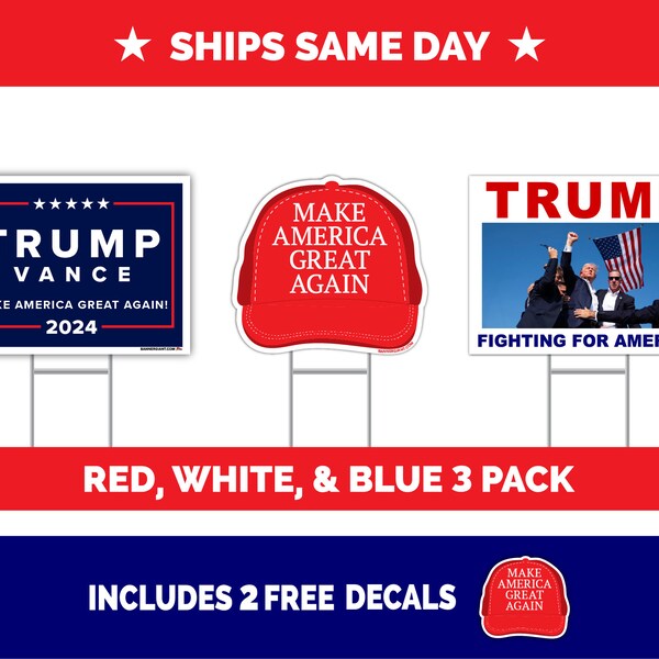 Trump Campaign Yard Signs - Etsy