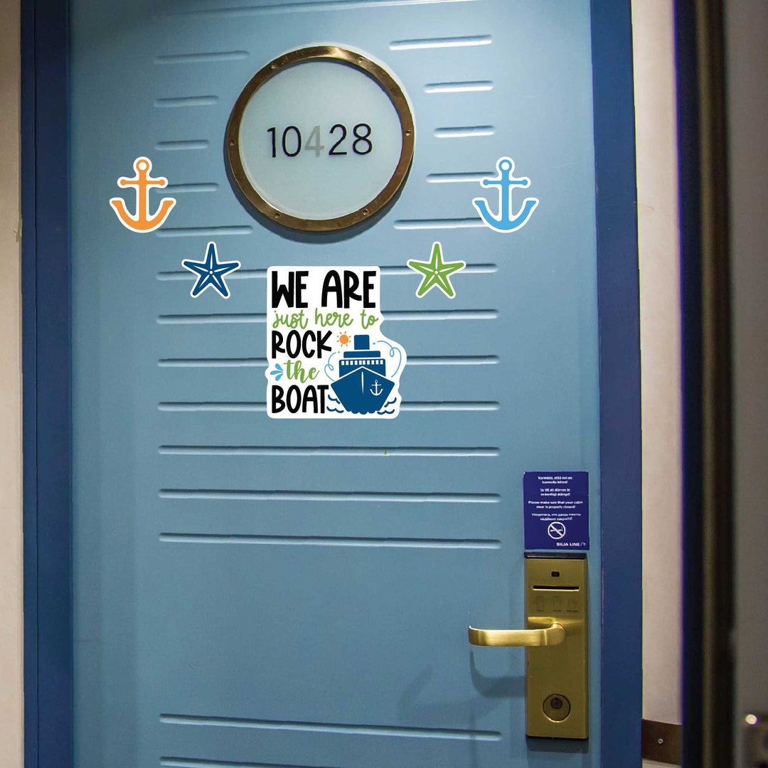 5 Piece Rock the Boat Magnets | Cruise Ship Decorative Magnets - Etsy