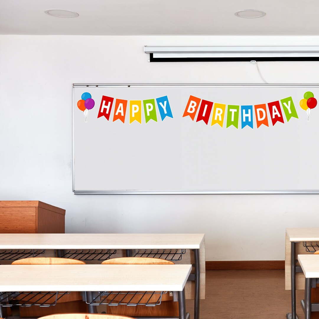 Happy Birthday Banner Magnets Birthday Decorations 15 Pieces - Etsy