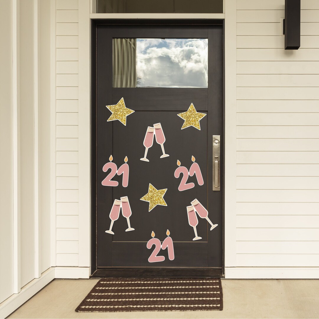 12 Piece 21 Birthday Magnets | Birthday Decorations - Etsy