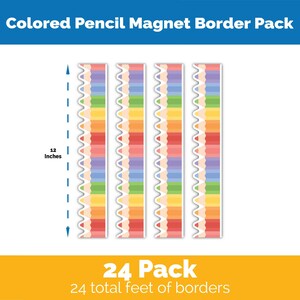 Colored Pencil Border Magnet Pack Classroom Decorations Borders - Etsy