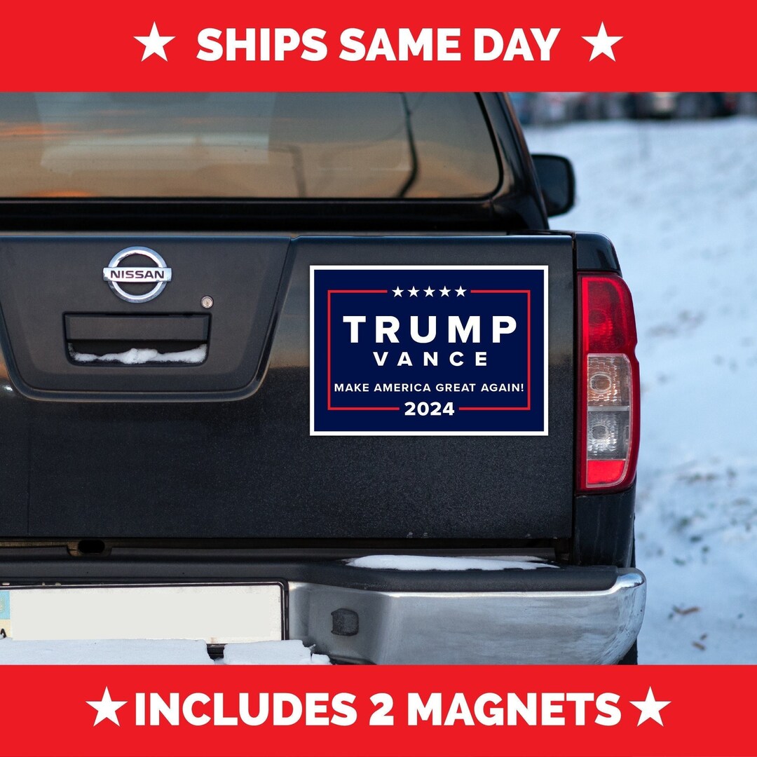 2 Piece Trump Vance 2024 Magnet Donald Trump Campaign Magnets, Donald ...