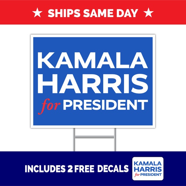 Pink Kamala Harris Yard Sign - Etsy