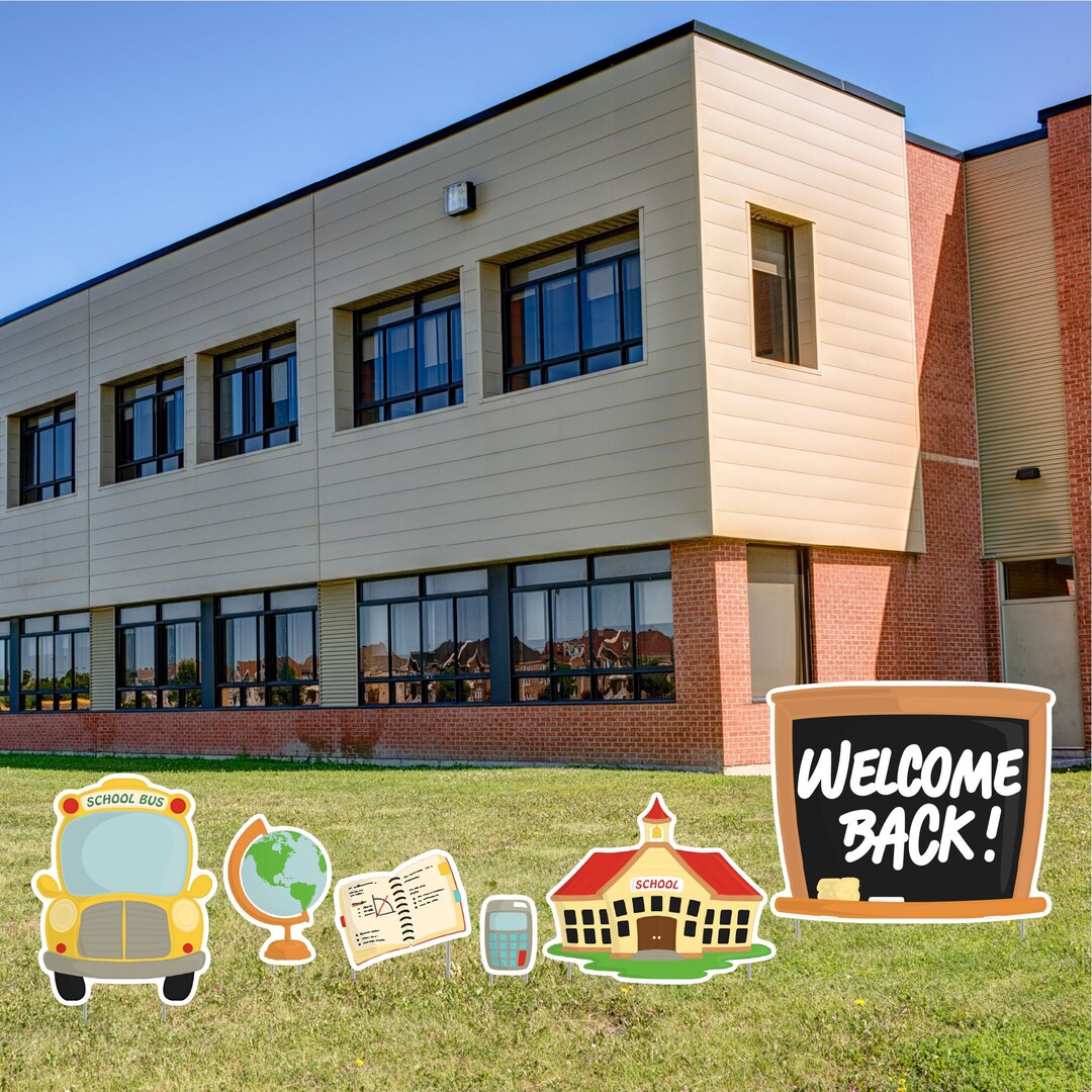 Welcome Back High School Yard Decorations | 6 Pack With Stakes - Etsy