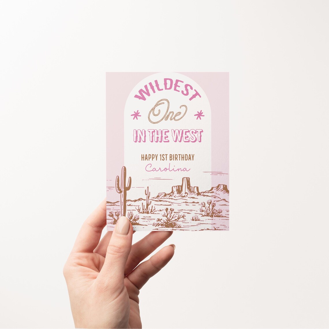 1st Birthday Card Wildest One in the West Personalized One Year Old ...