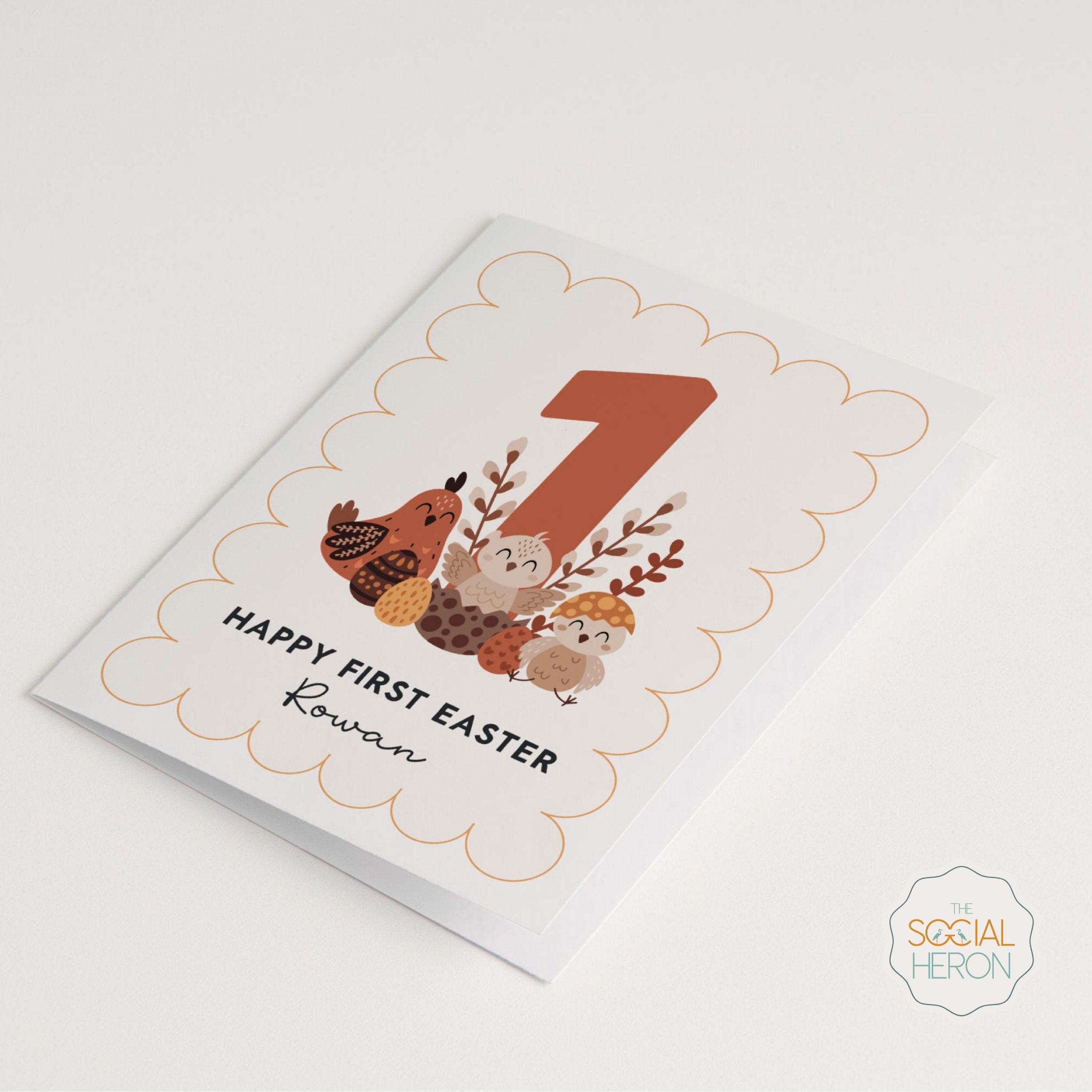 Happy First Easter Card | Personalized Easter Basket Gift for Boy or ...