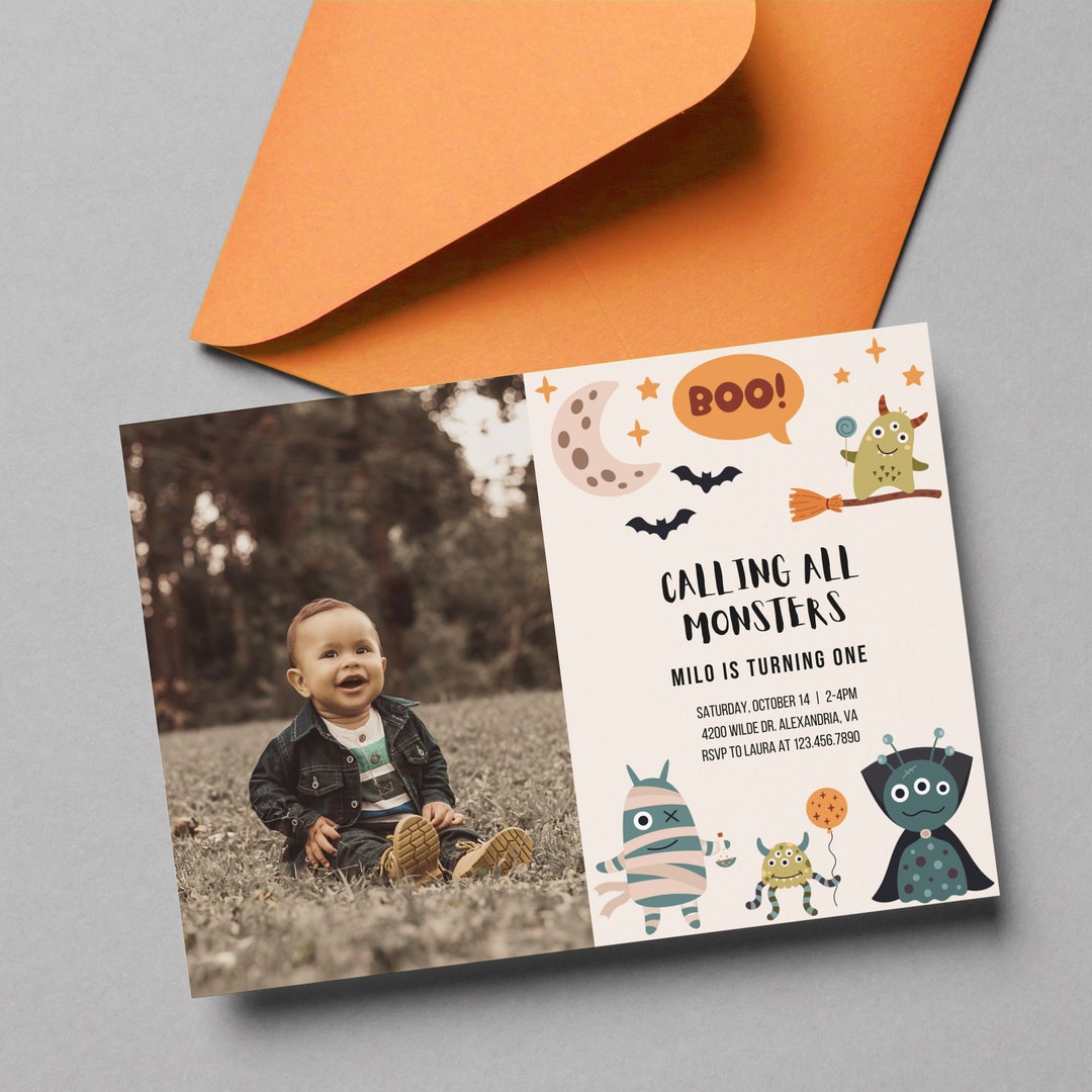 Halloween Birthday Invitation for Boy or Girl of Any Age | Calling All ...