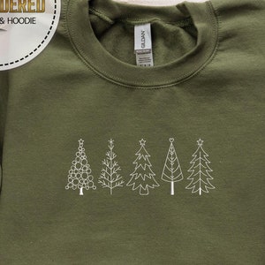 Embroidered Tree Sweatshirt - Etsy Embroidered Tree Sweatshirt - Etsy