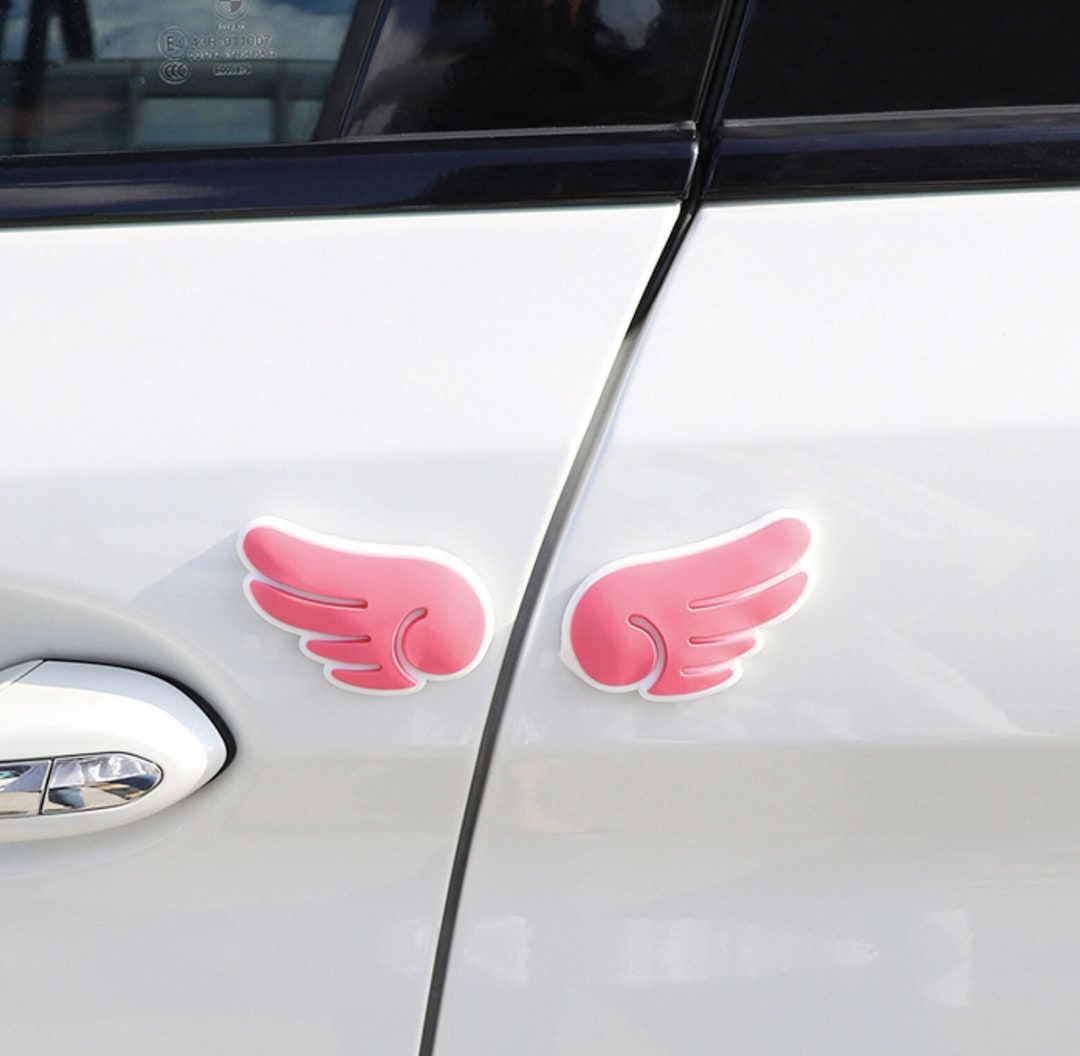 Cute Kawaii Angel Wing Car Exterior Bumper Sticker Protector Accesorio ...