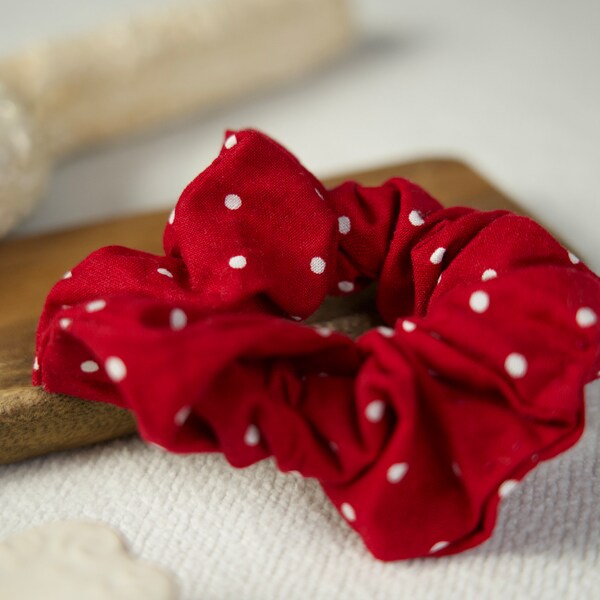Red Scrunchie - Etsy