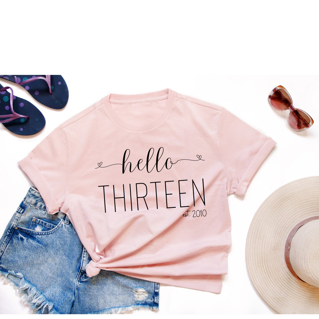 Hello Thirteen Svg - Etsy