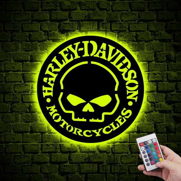 Light up Harley Davidson Sign - Etsy