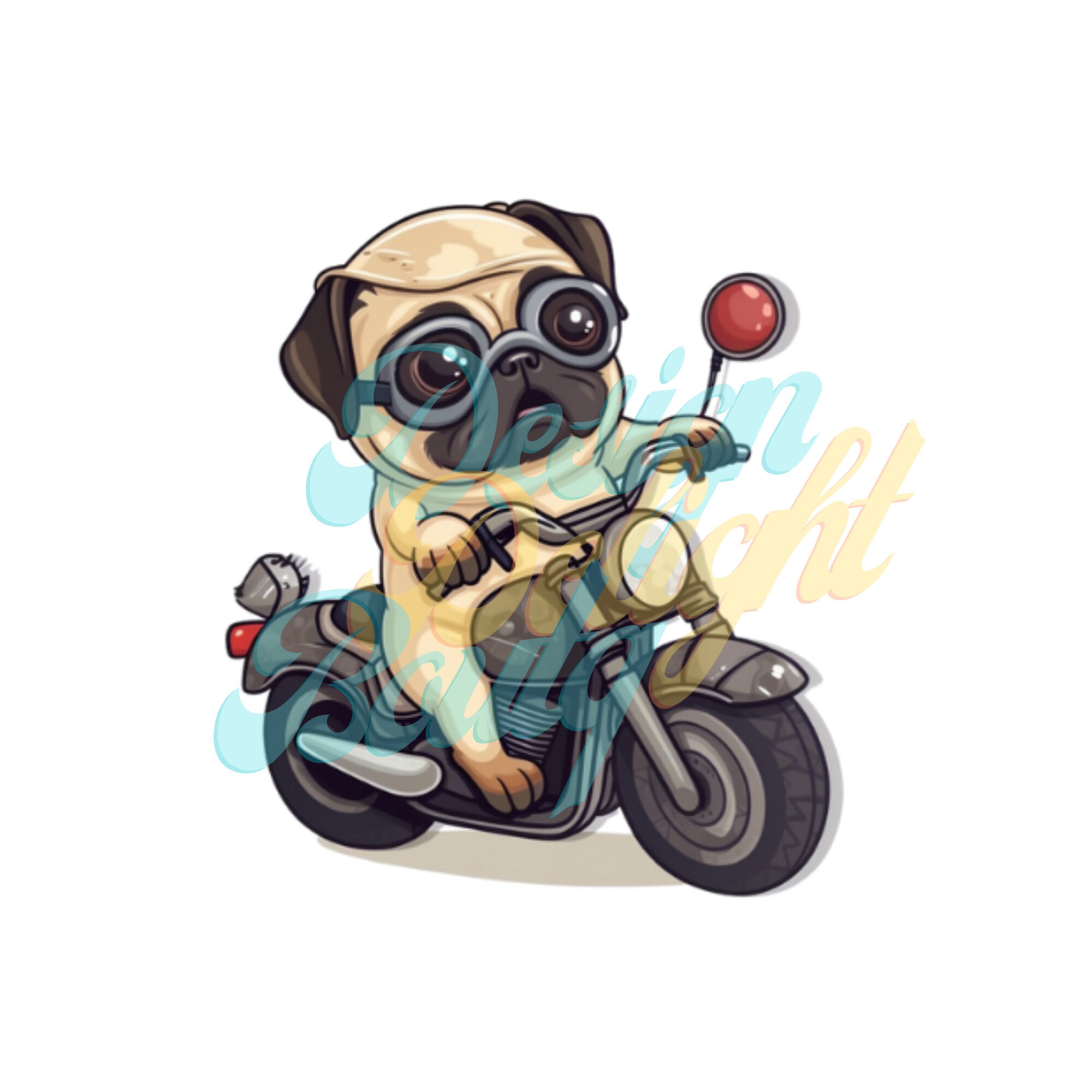 Printable Baby Pug Stickers Cute Pug Puppy Decals for Planners ...