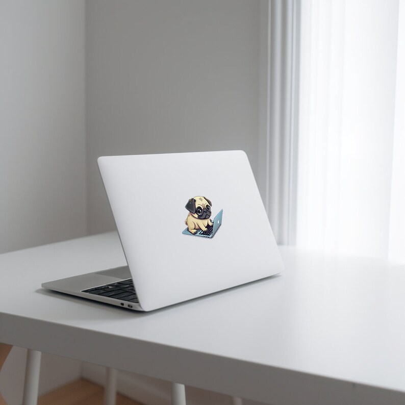 Printable Baby Pug Stickers Cute Pug Puppy Decals for Planners ...