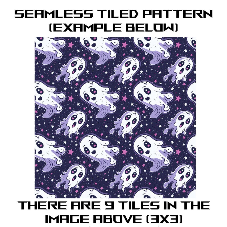 Horror Icon Pattern Collection| Seamless Designs | 12 Colorful Patterns ...