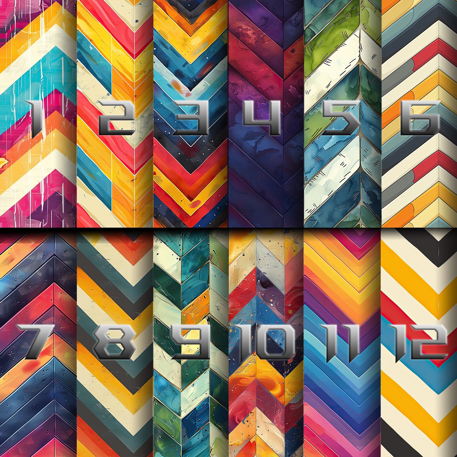 Chevron| Seamless Designs | 12 Awesome Patterns | Tile Patterns ...