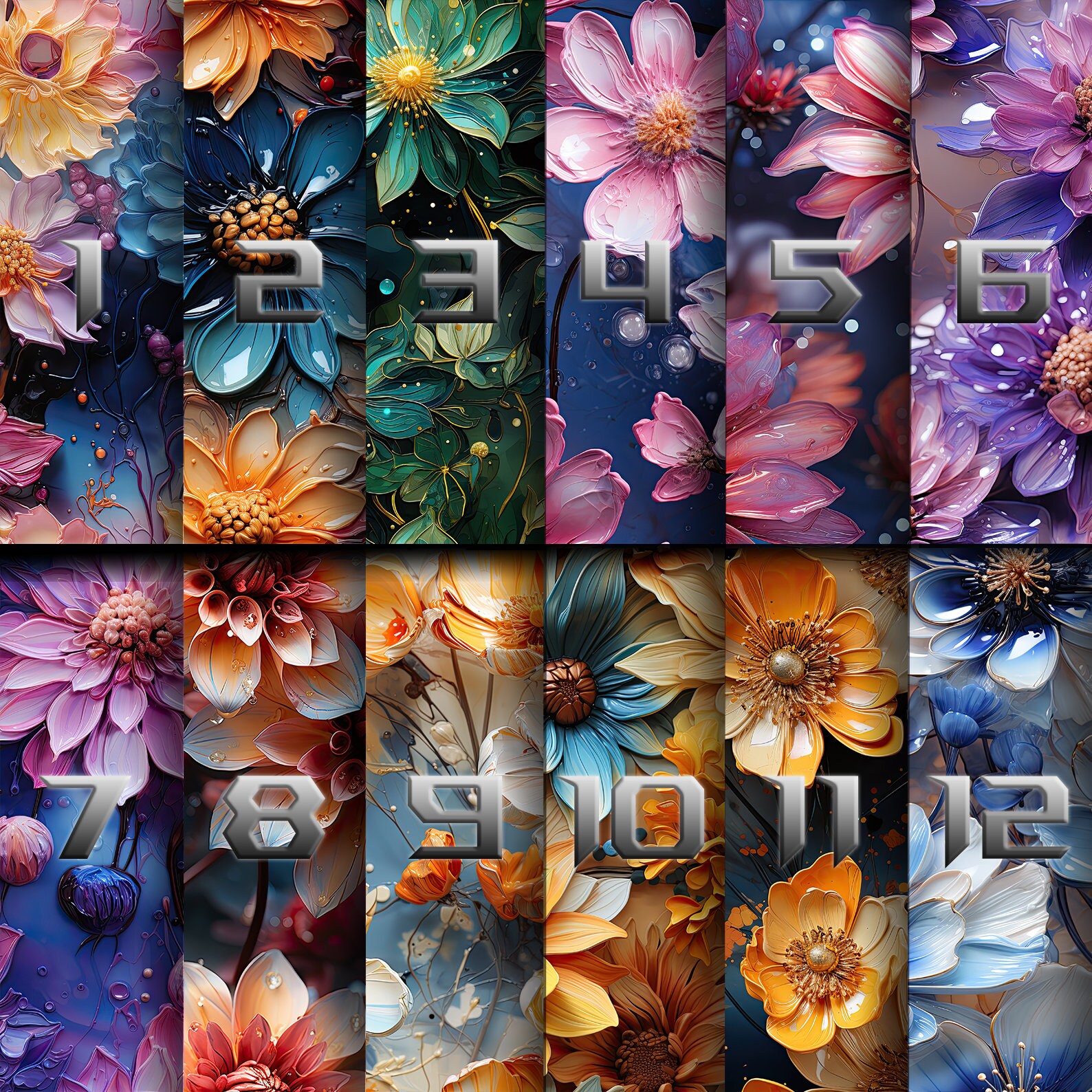 Encaustic Pattern Collection Series 1 Seamless Designs 12 - Etsy