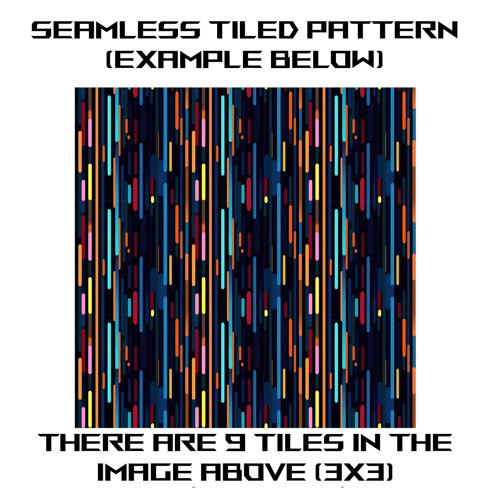 Colorful Vertical Line Patterns Series 1 | Seamless Designs | 12 ...