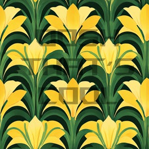Amazing Art Deco Flower Patterns| Seamless Designs | 12 Awesome ...