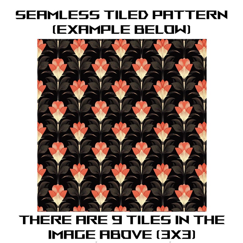 Amazing Art Deco Flower Patterns| Seamless Designs | 12 Awesome ...