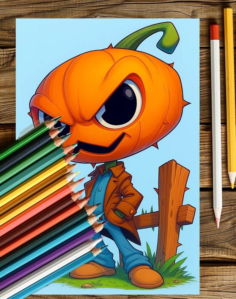 Creep Chibi Coloring Pages: 30 Unique Designs (PNG & PDF Download) - Etsy