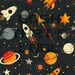 Space and Rockets| Seamless Designs | 12 Awesome Patterns | Tile ...