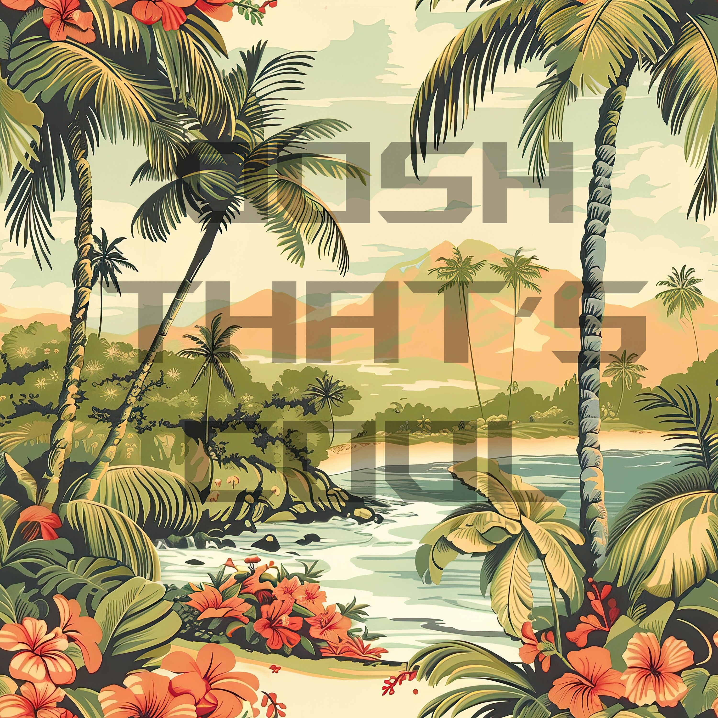 Hawaiian Island| Seamless Designs | 12 Awesome Patterns | Tile Patterns ...
