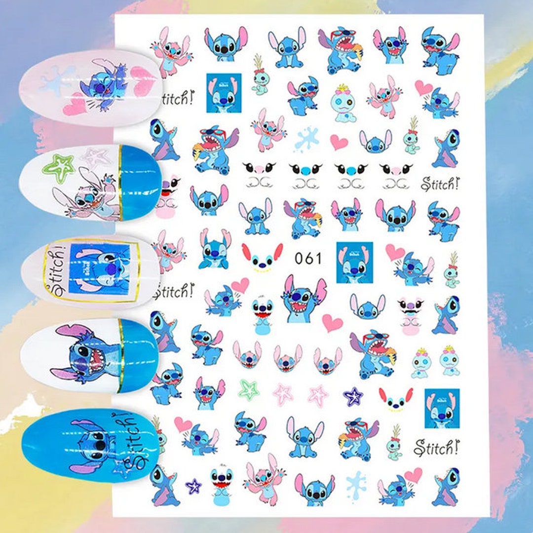 Lilo and Stitch Nail Stickers Disney Nail Art - Etsy