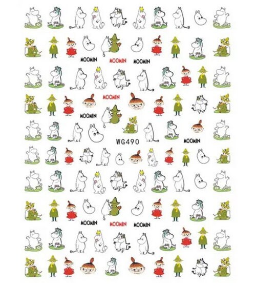 Moomin Nail Art Stickers Nail Art Little My Snufkin Moomin Nails - Etsy