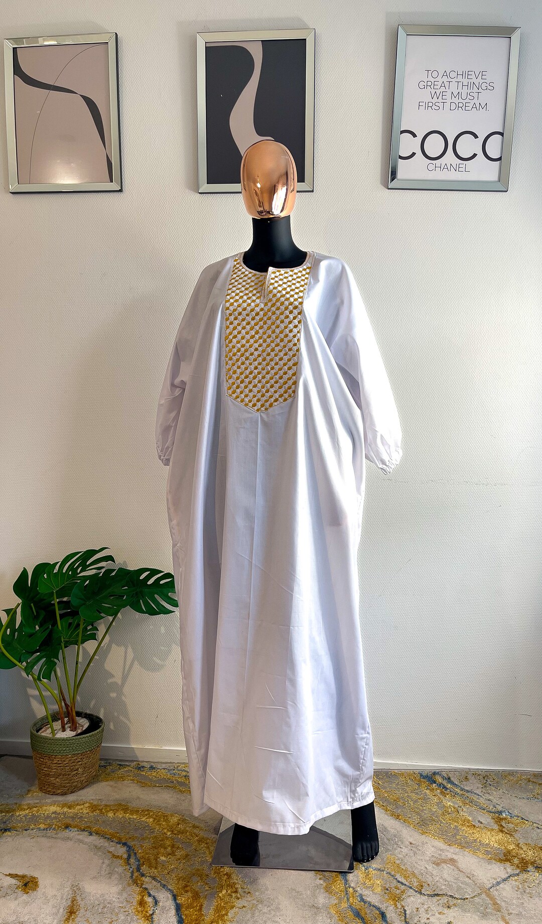 Super 100 Fabric Dress/ Senegalese Dress With Embroidery - Etsy