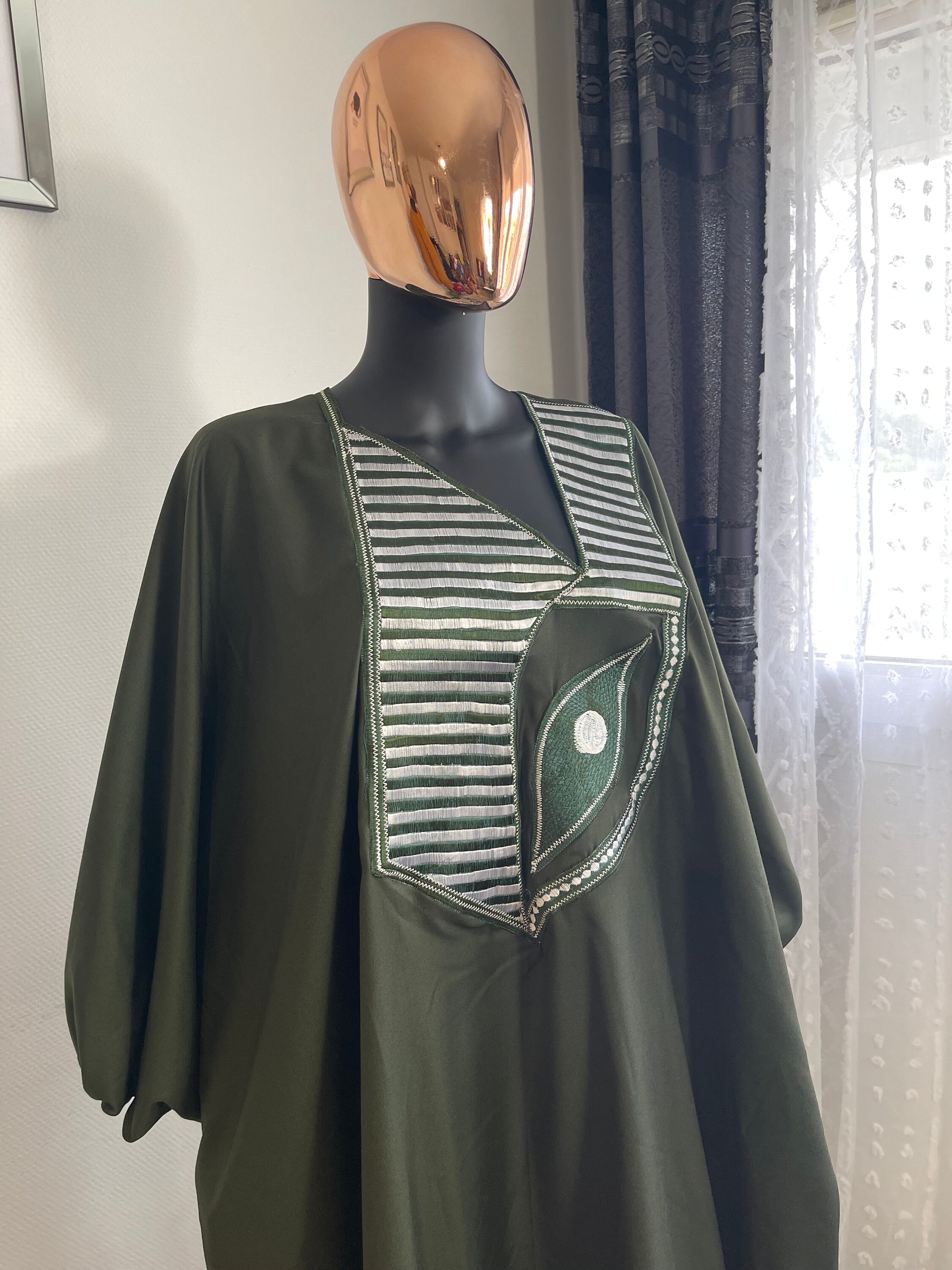 Super 100 Fabric Dress/ Senegalese Dress With Embroidery - Etsy UK