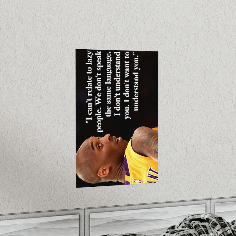 Kobe Bryant Motivational Poster - Etsy