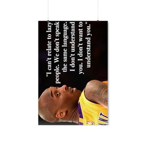 Kobe Bryant Motivational Poster - Etsy