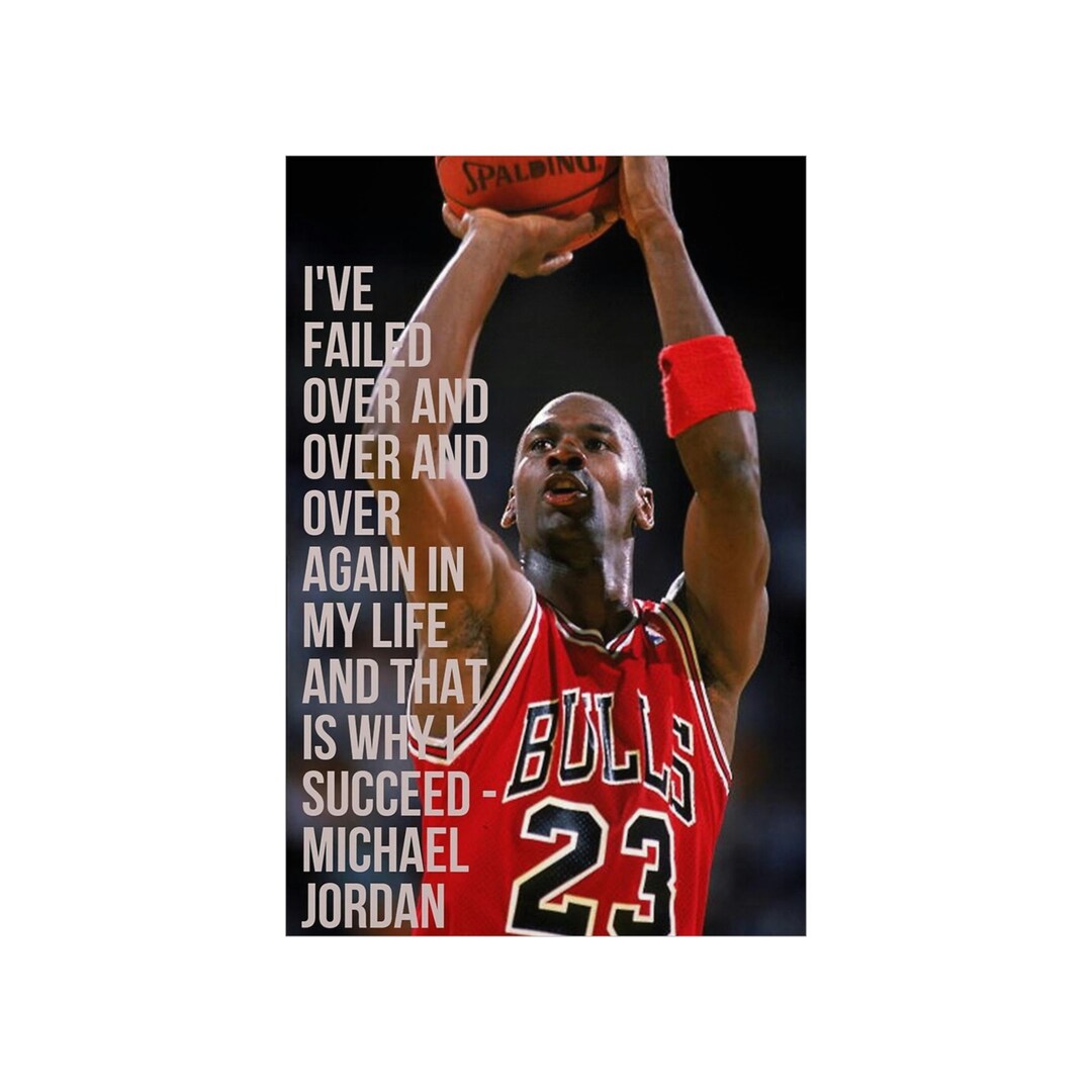 Michael Jordan Motivation Poster - Etsy