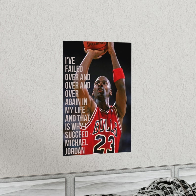 Michael Jordan Motivation Poster - Etsy
