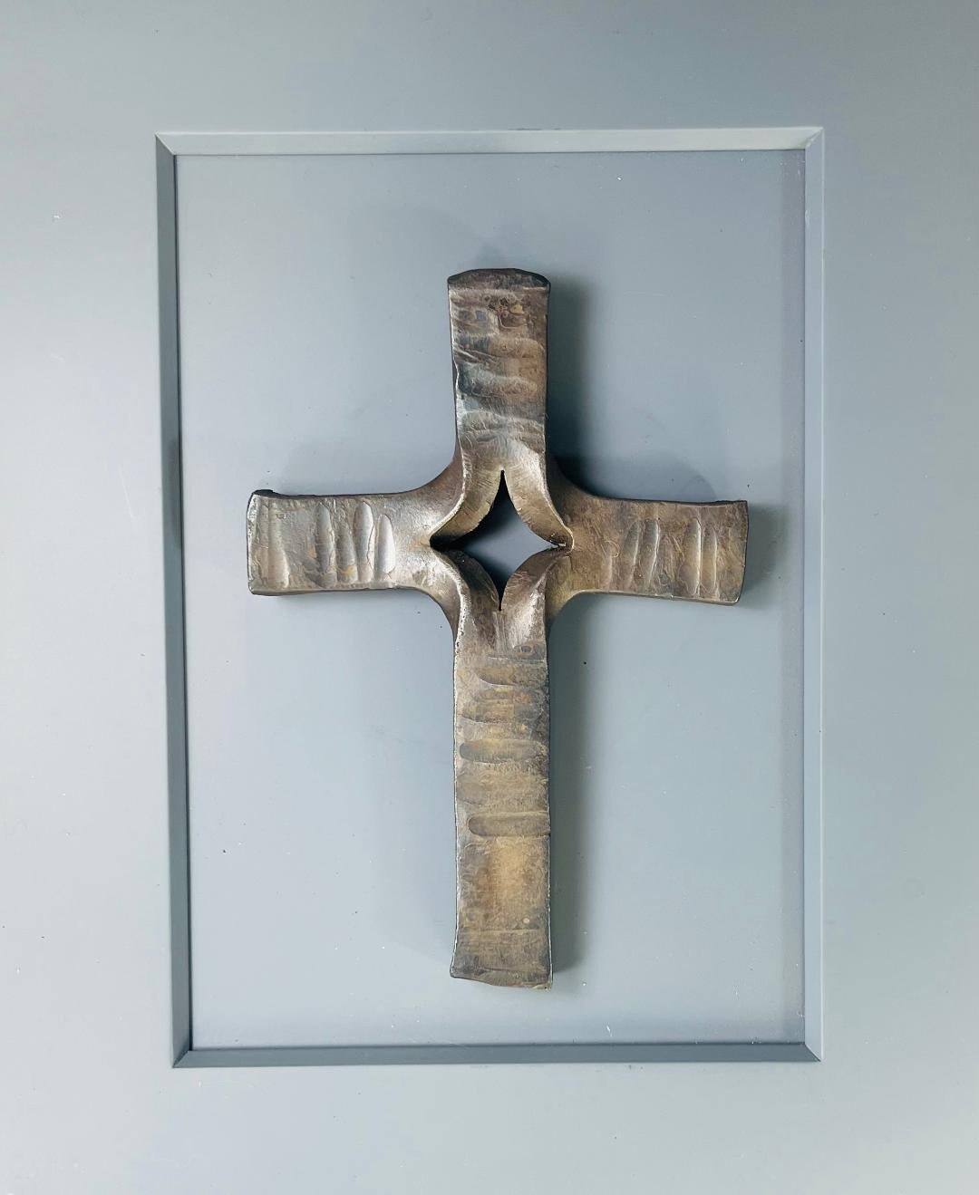 Heavy Steel Forged Iron Cross Made of Wrought Iron Very Sturdy and Well ...