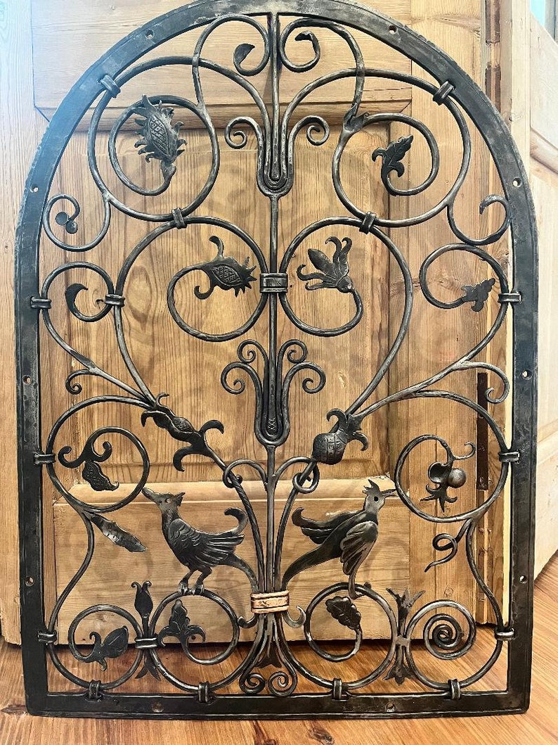 Handcrafted Wrought Iron Window Grille. A Masterpiece of Scrollwork ...