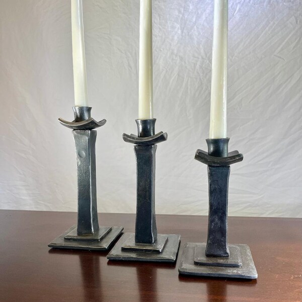Iron Candlesticks - Etsy