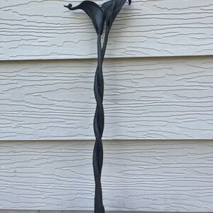 Hand Forged Steel Calla Lillies, Unique Anniversary Steel Flower ...
