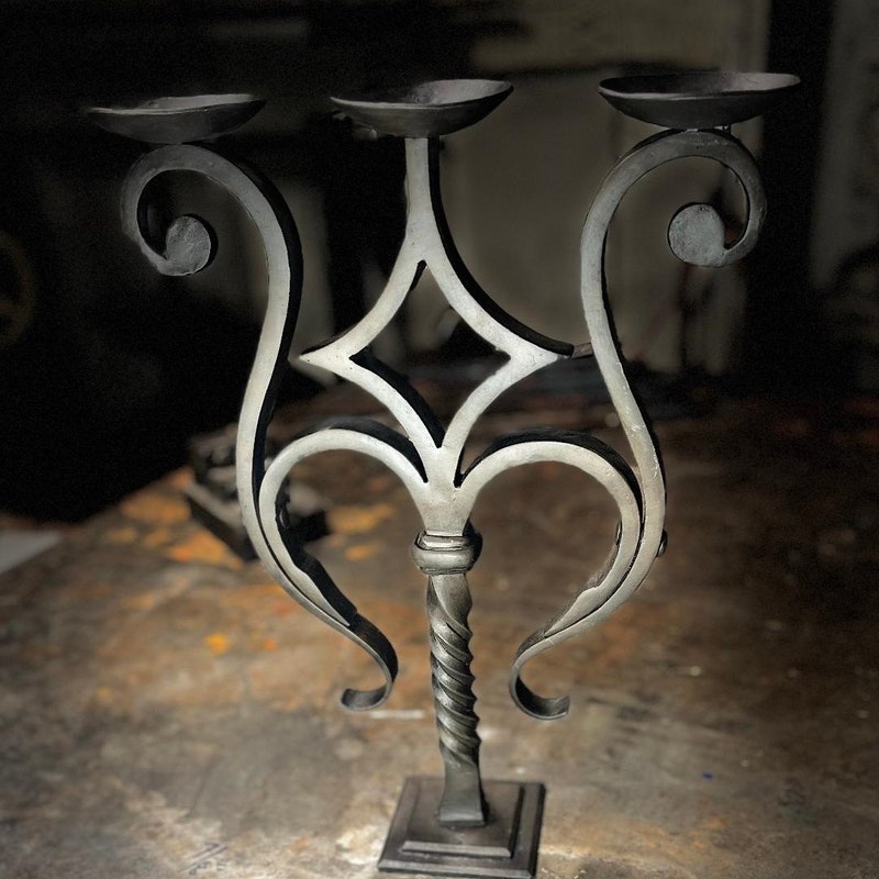 Hand Forged Candelabra - Etsy