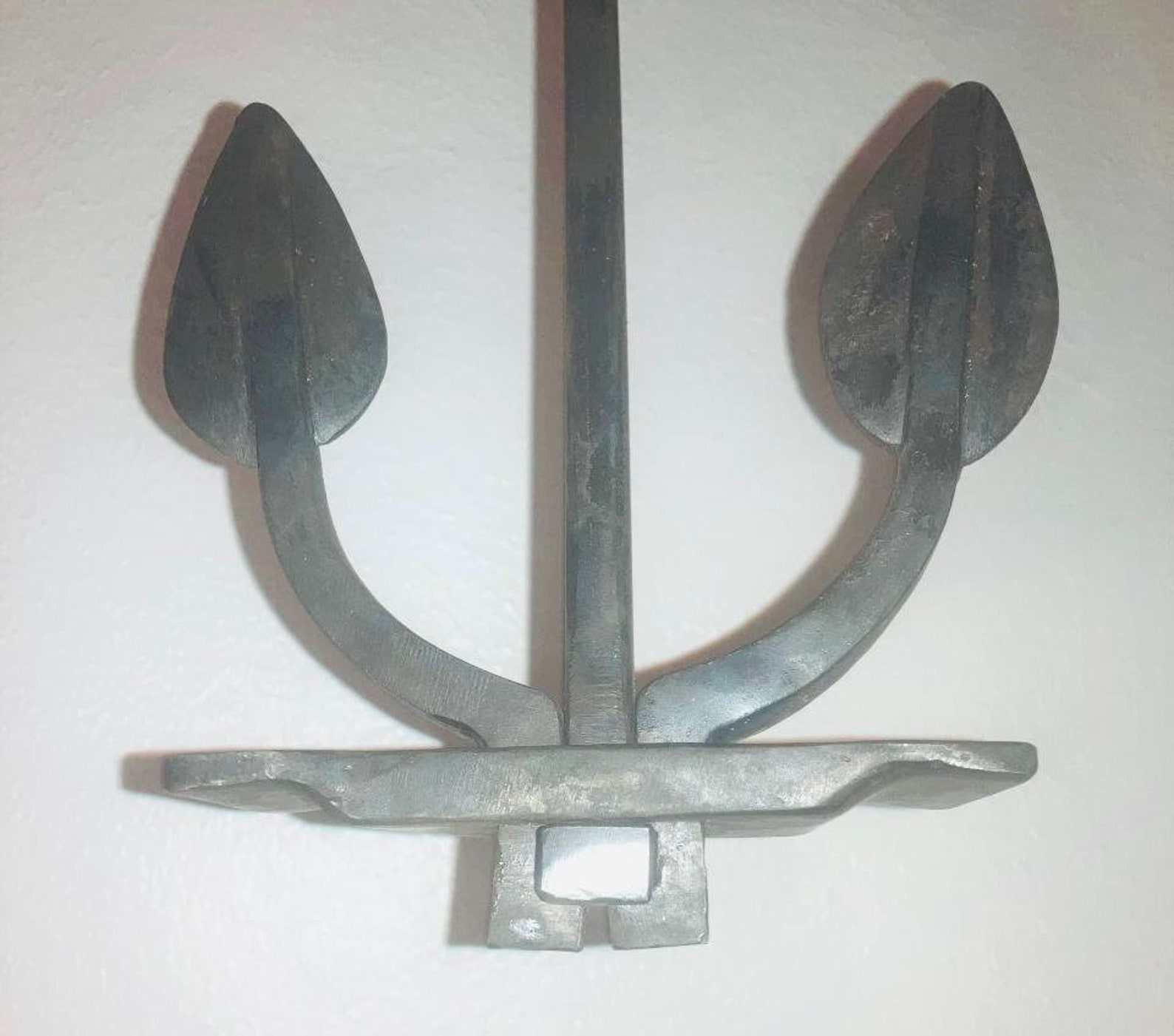 Boat Anchor Showpiece, Unique Forged Iron Nautical Decor, Small Craft ...