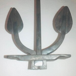 Boat Anchor Showpiece, Unique Forged Iron Nautical Decor, Small Craft ...
