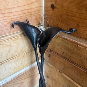 Hand Forged Steel Calla Lillies, Unique Anniversary Steel Flower ...
